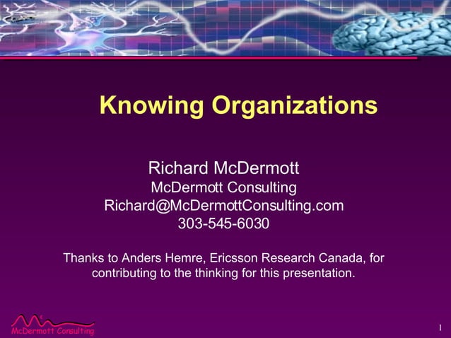 Richard Mcdermott Mc 1 | PPT