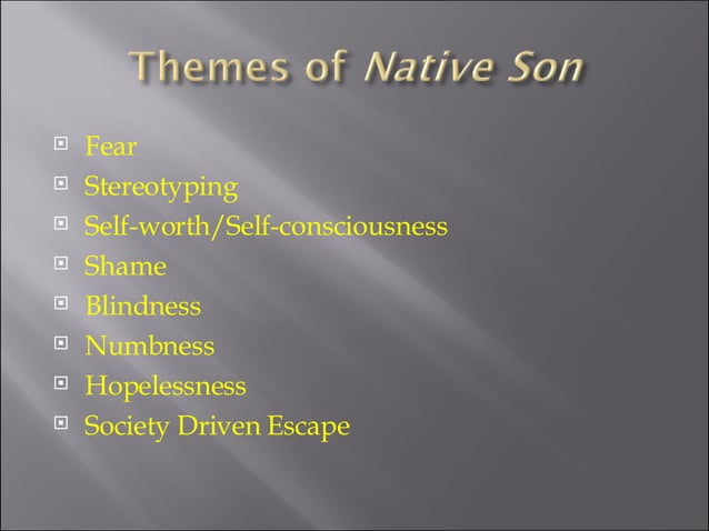 Richard Wright: Native Son | PPT