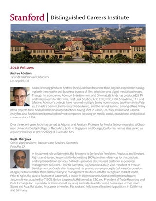 Richard A. Kimball Jr. - Stanford DCI Fellows 2015 | PDF