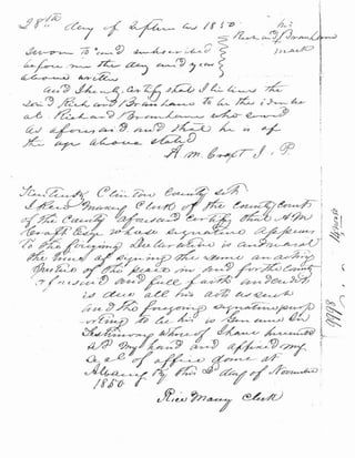 Richard branham military discharge and land claim | PDF