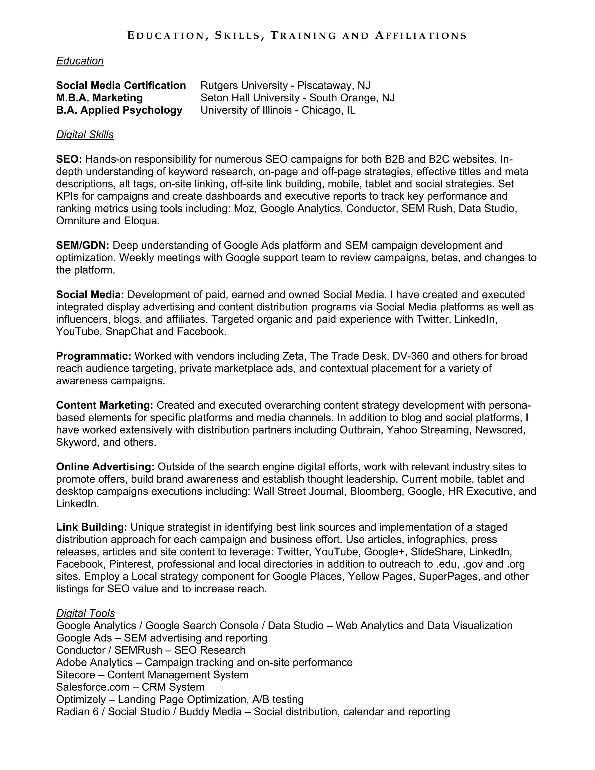 Richard brenner 2020 resume | PDF