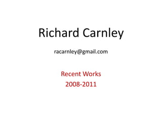 Richard Carnley Art1 | PDF