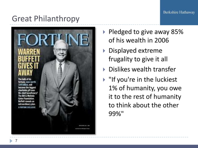 Warren Buffett - 5 Minute brief public speaking | PPT