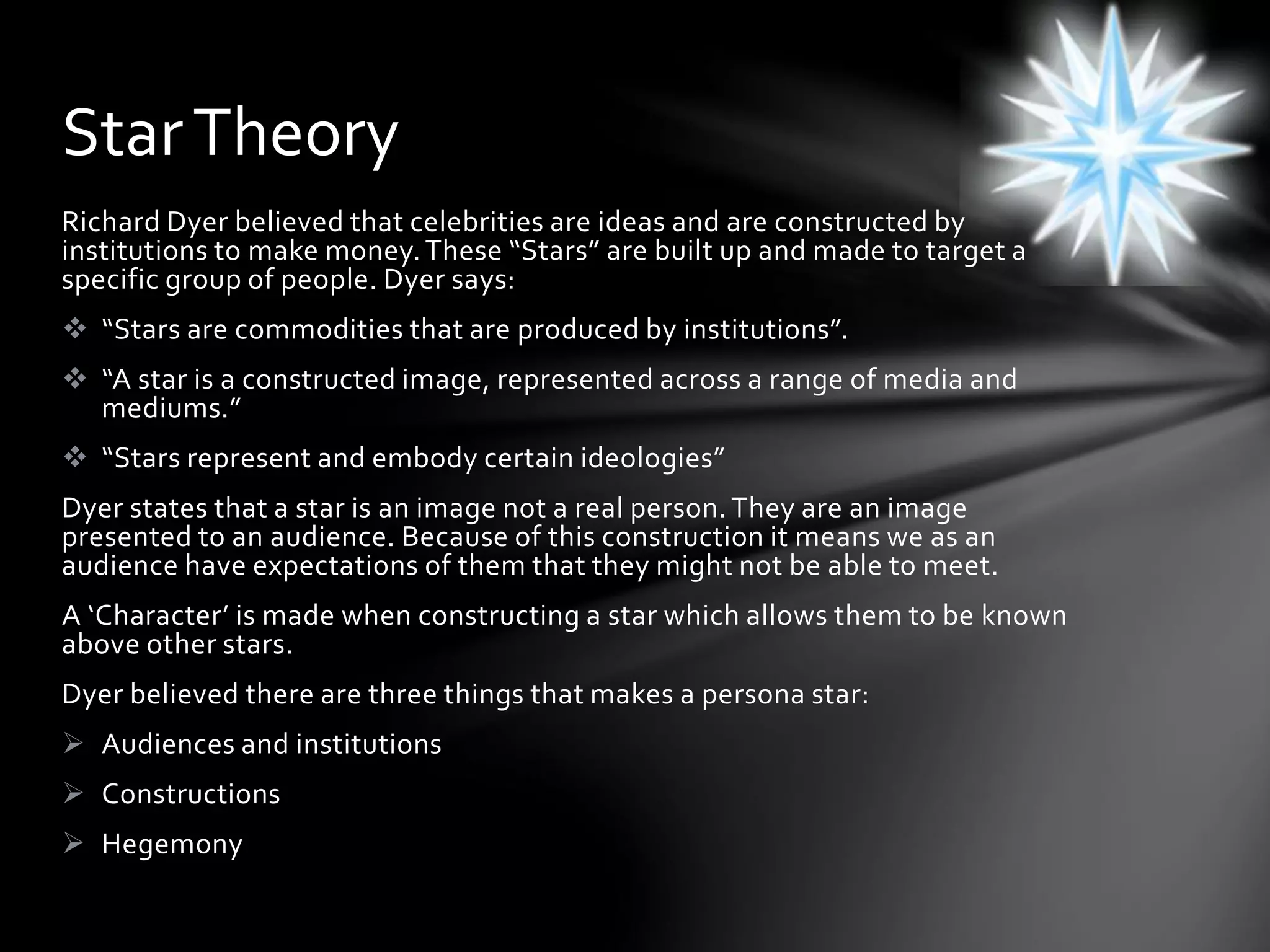 Richard Dyer Star Theory | PPT