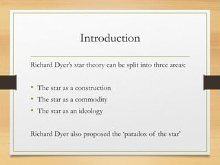 Richard Dyer's - star theory | PPTX