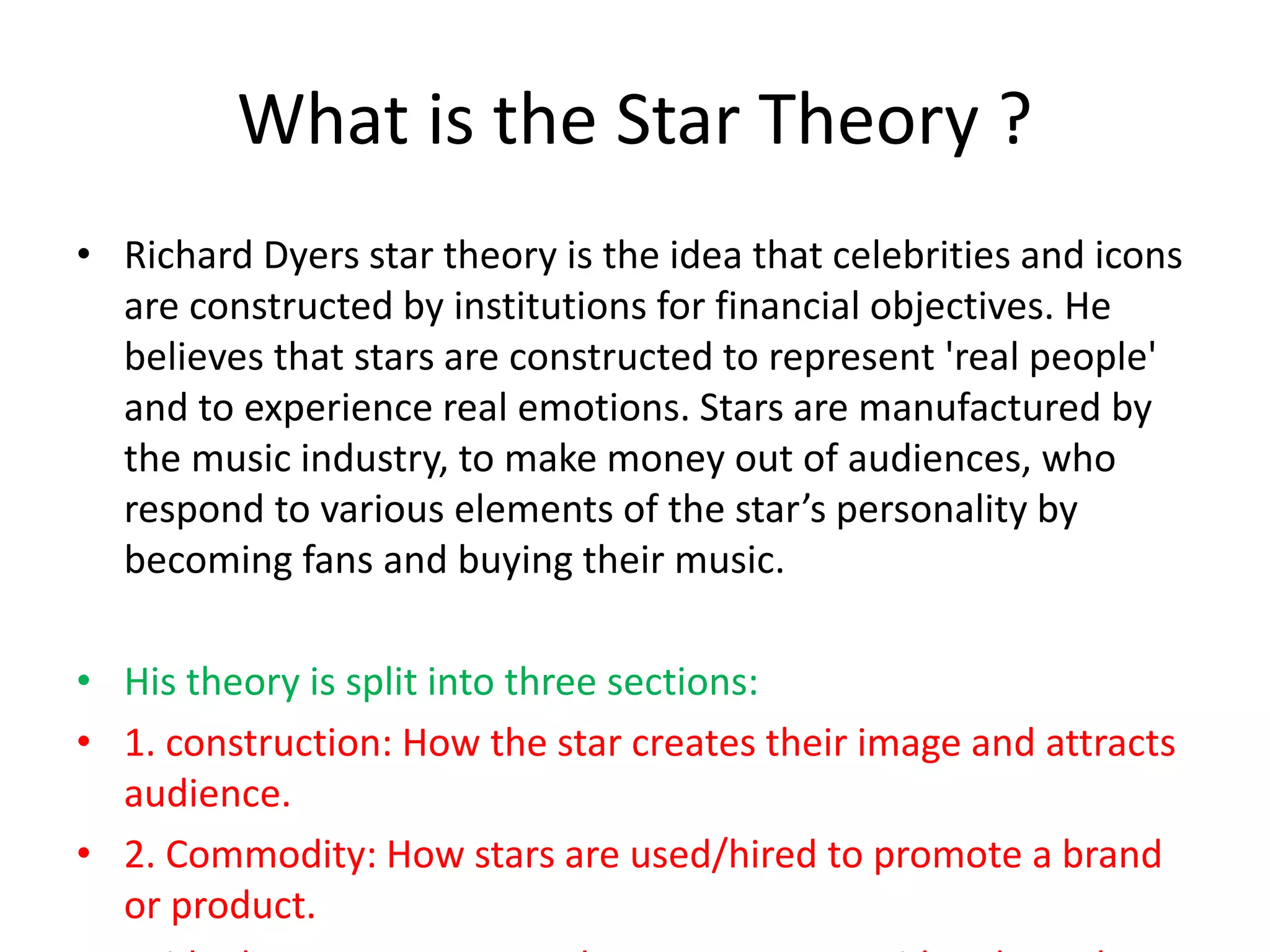 Richard dyer star theory | PPTX