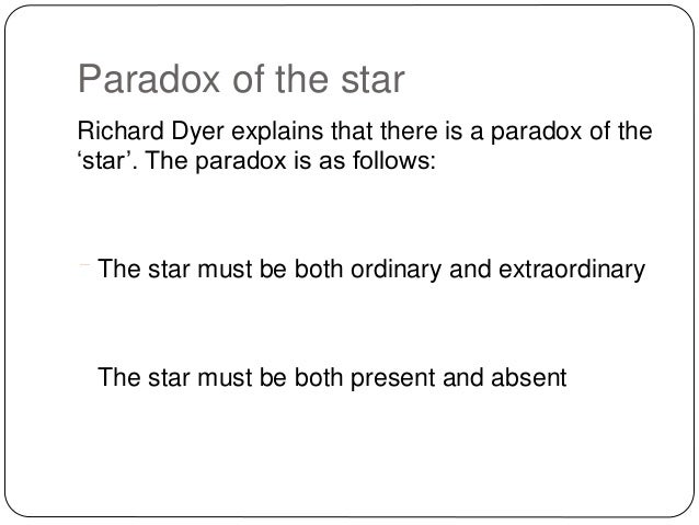 Richard dyer’s star theory