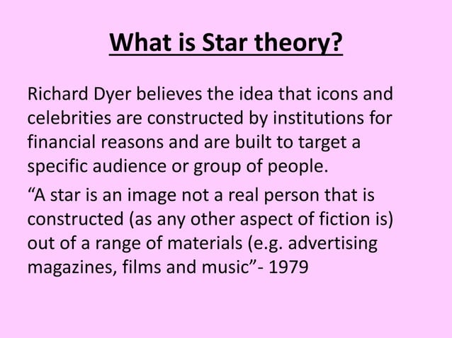 Star theory | PPT