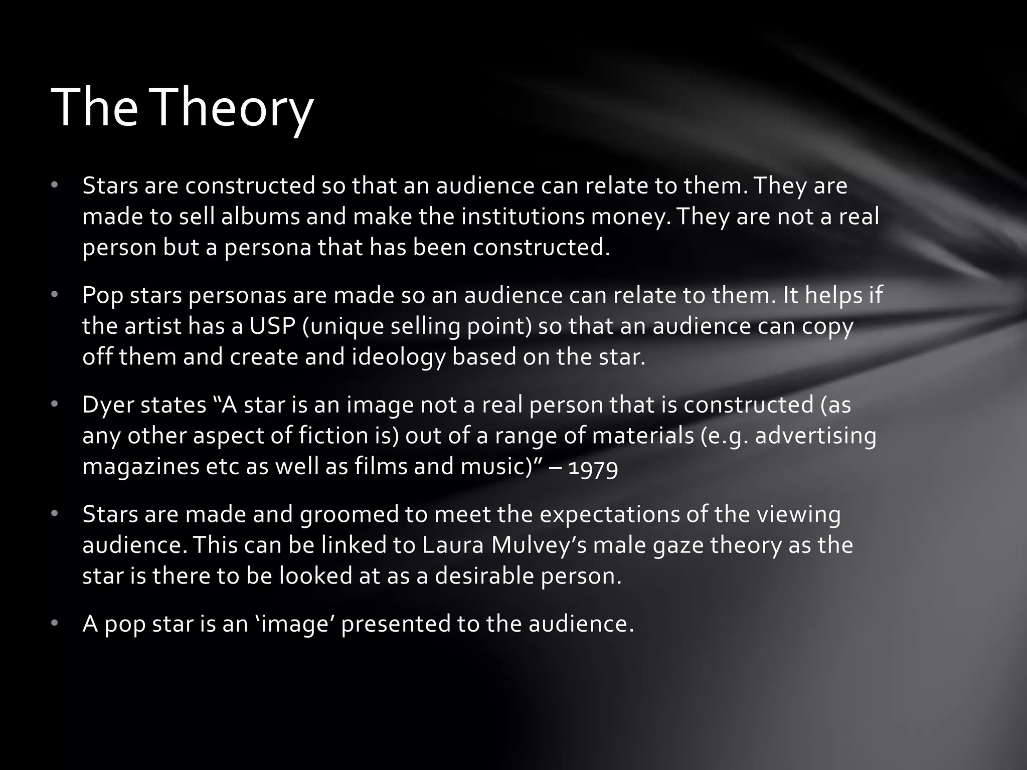 Richard Dyer's Star Theory | PPTX