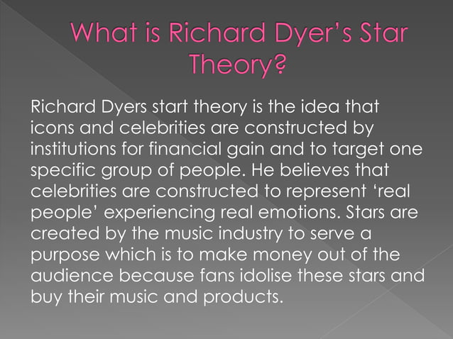 Richard dyer star theory | PPT