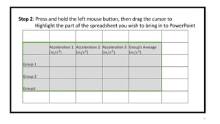 Richard Evans' Excel Embedding Powerpoint Tutorial | PPT