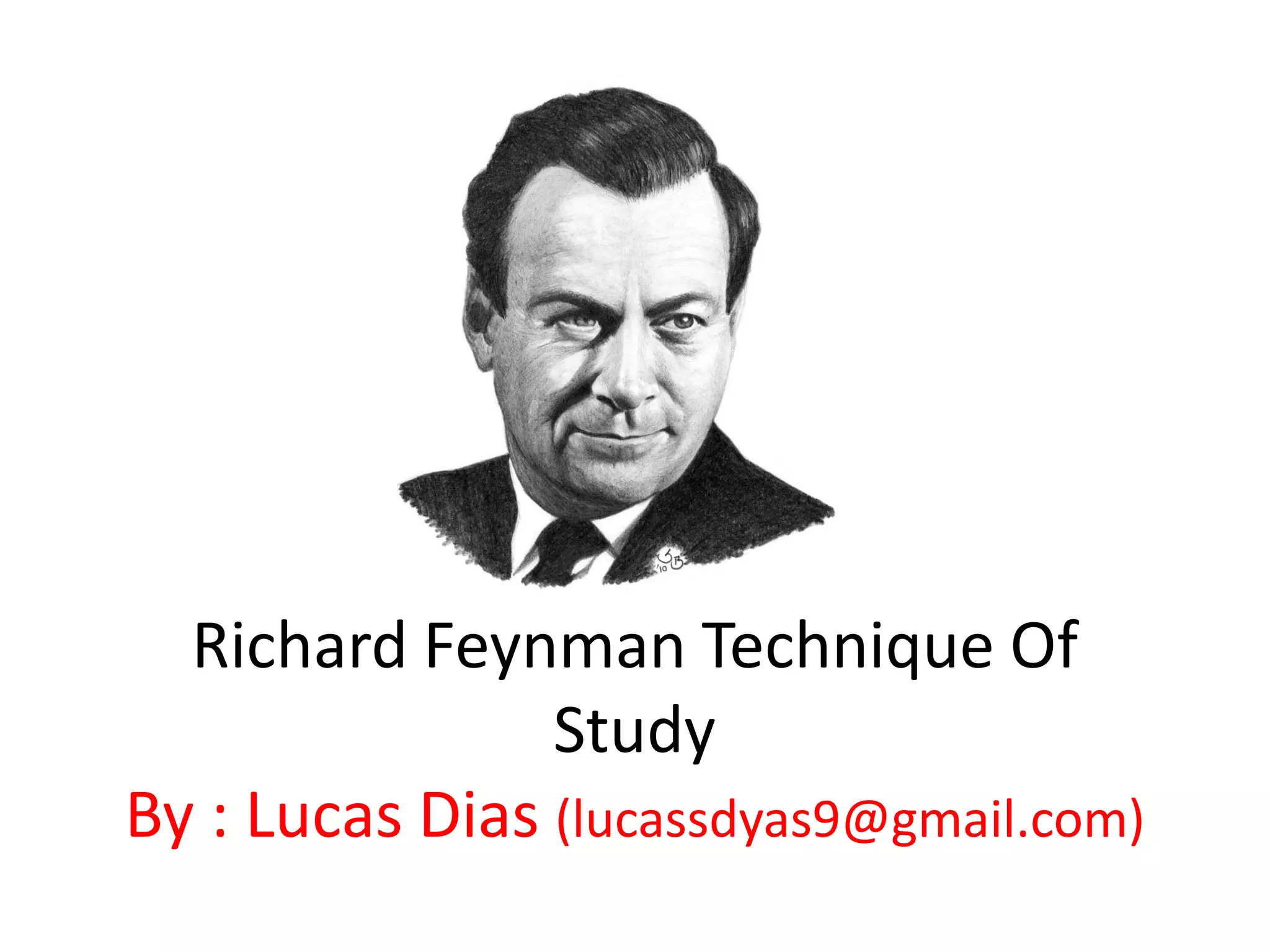 Richard feynman technique of study | PDF