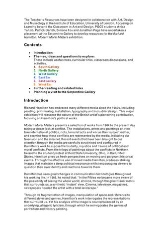 Richard Hamilton Resource-Serpentine Gallery | PDF