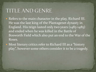 RICHARD III.pptx