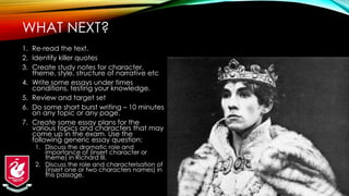 Shakespeare - Richard III - Exam Revision AS English Literature Drama ...