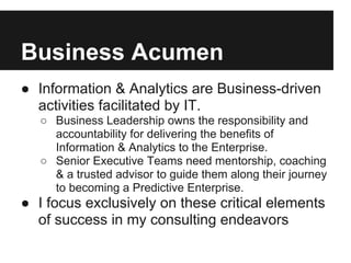 Richard lee executiveconsultant-advancedanalyticsbusinessinformatics ...