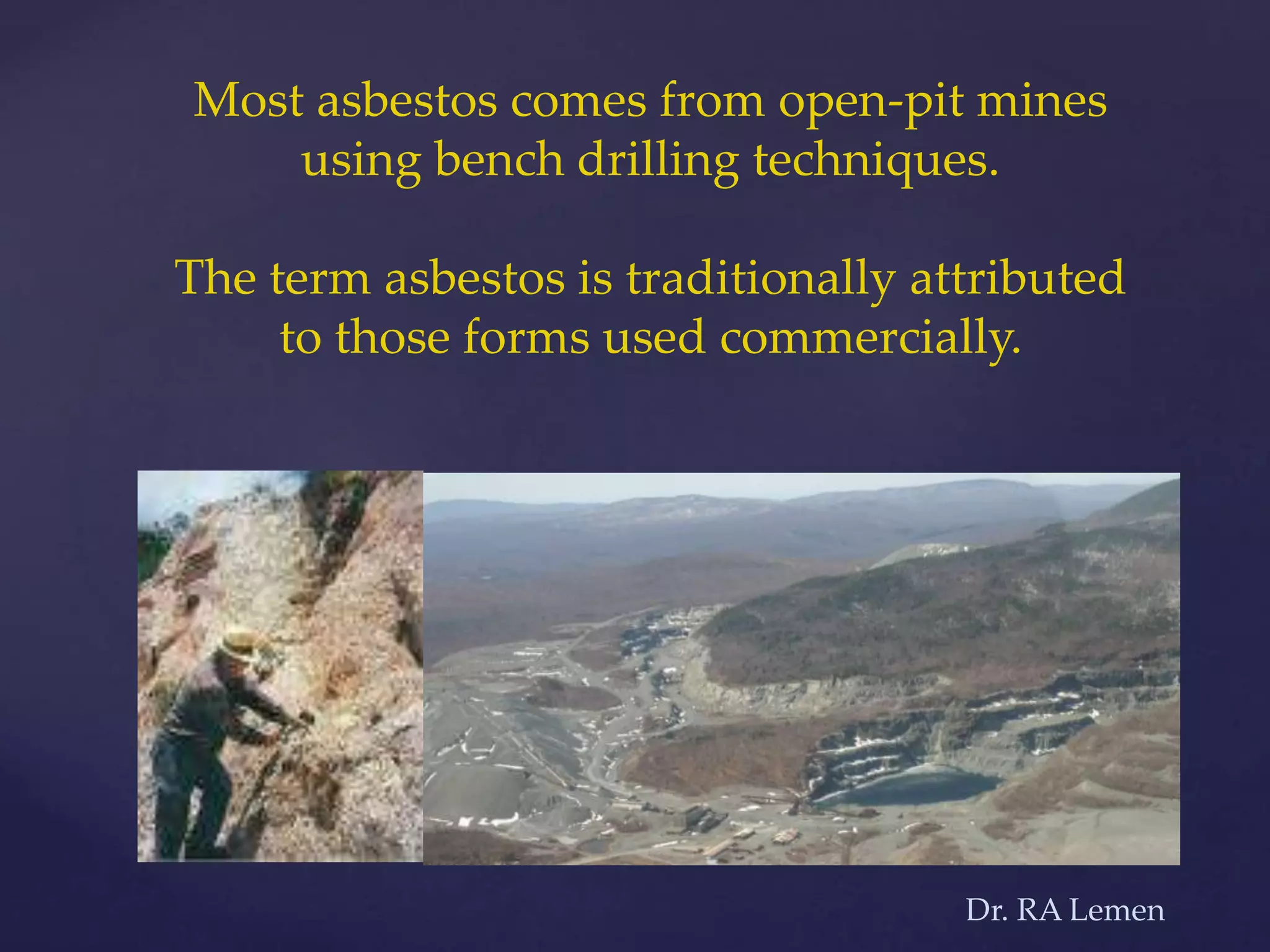 Dr. Richard Lemen: What you should know about asbestos | PPTX | Lung ...