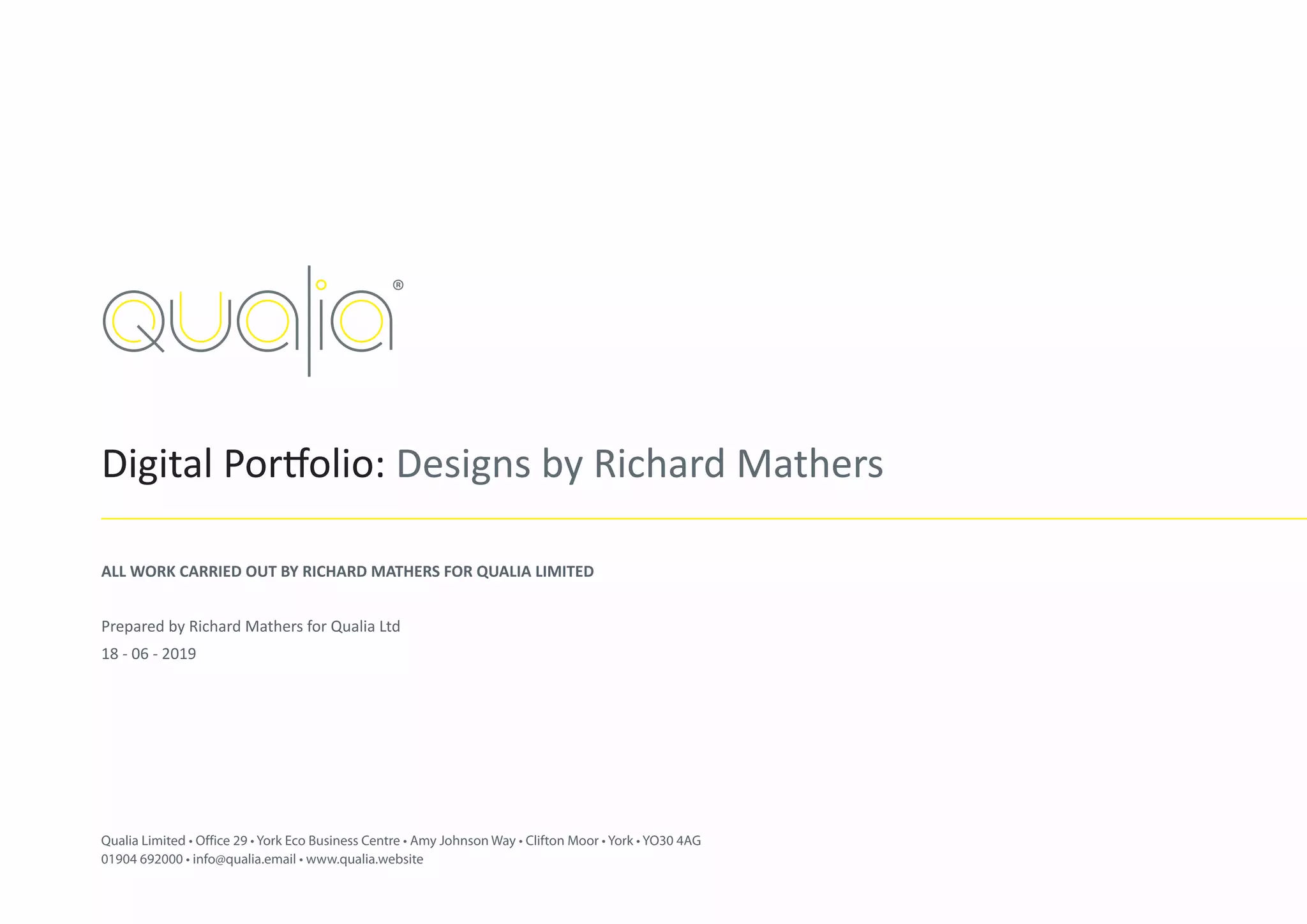 Richard Mathers Portfolio - Designs and Built Work 2019 | PDF