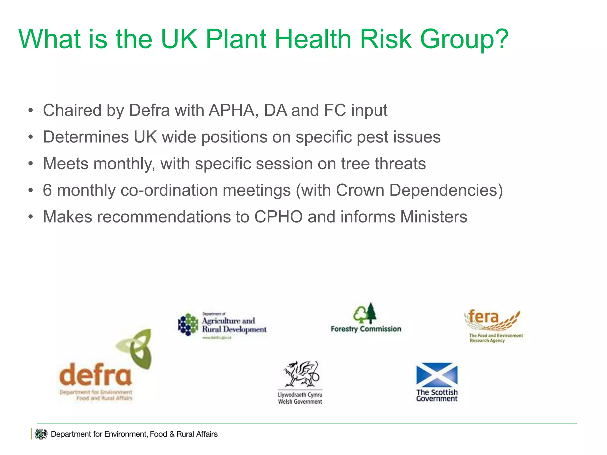 Phytothreats: DEFRA | PDF