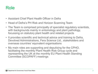 Phytothreats: DEFRA | PDF