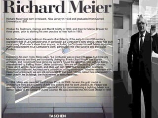 Richard meier and john hejduk | PPTX