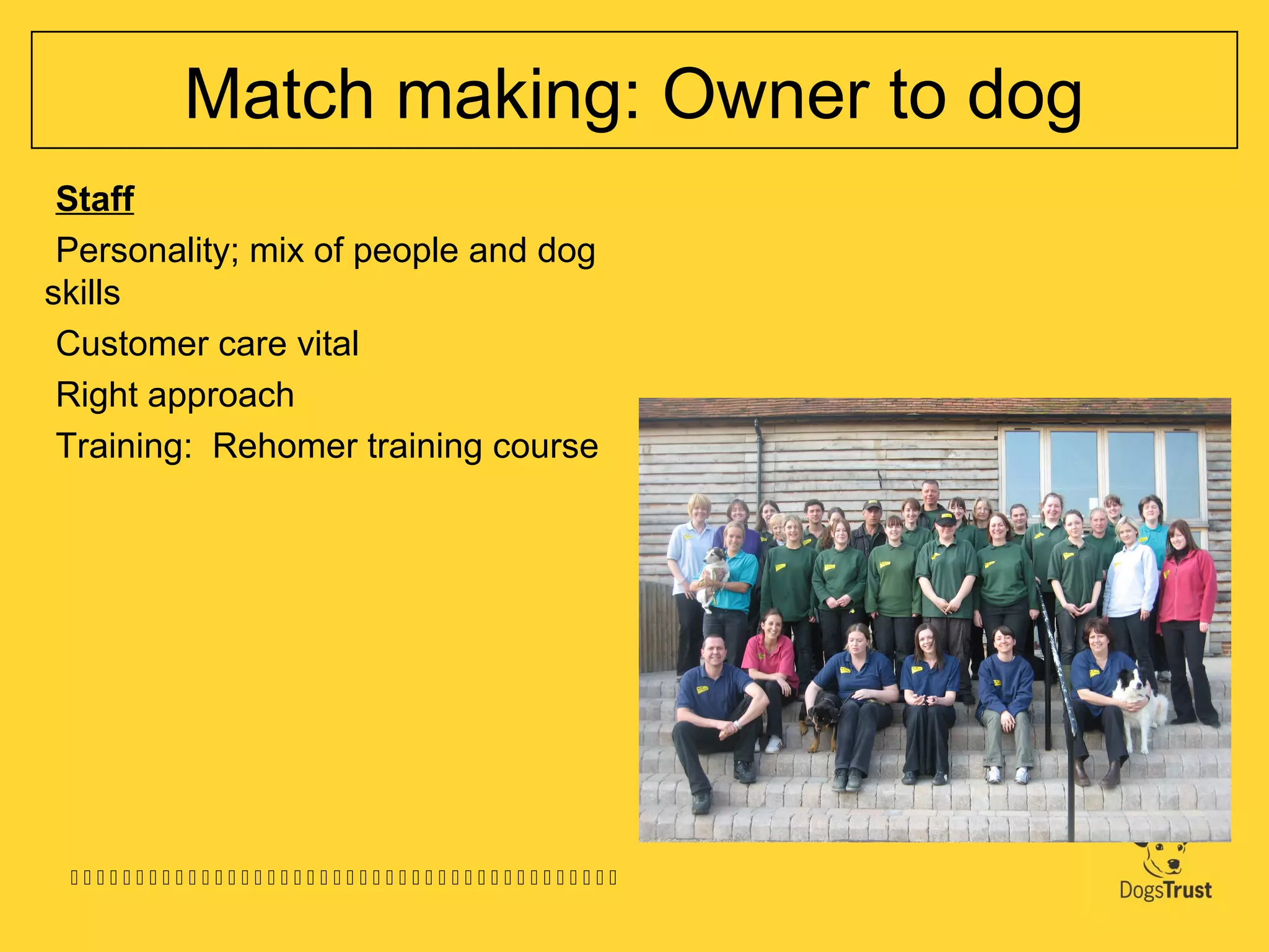 ITP March 2013 - Richard Moore - Rehoming Process | PPT