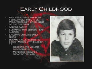 Richard Ramirez As A Child
