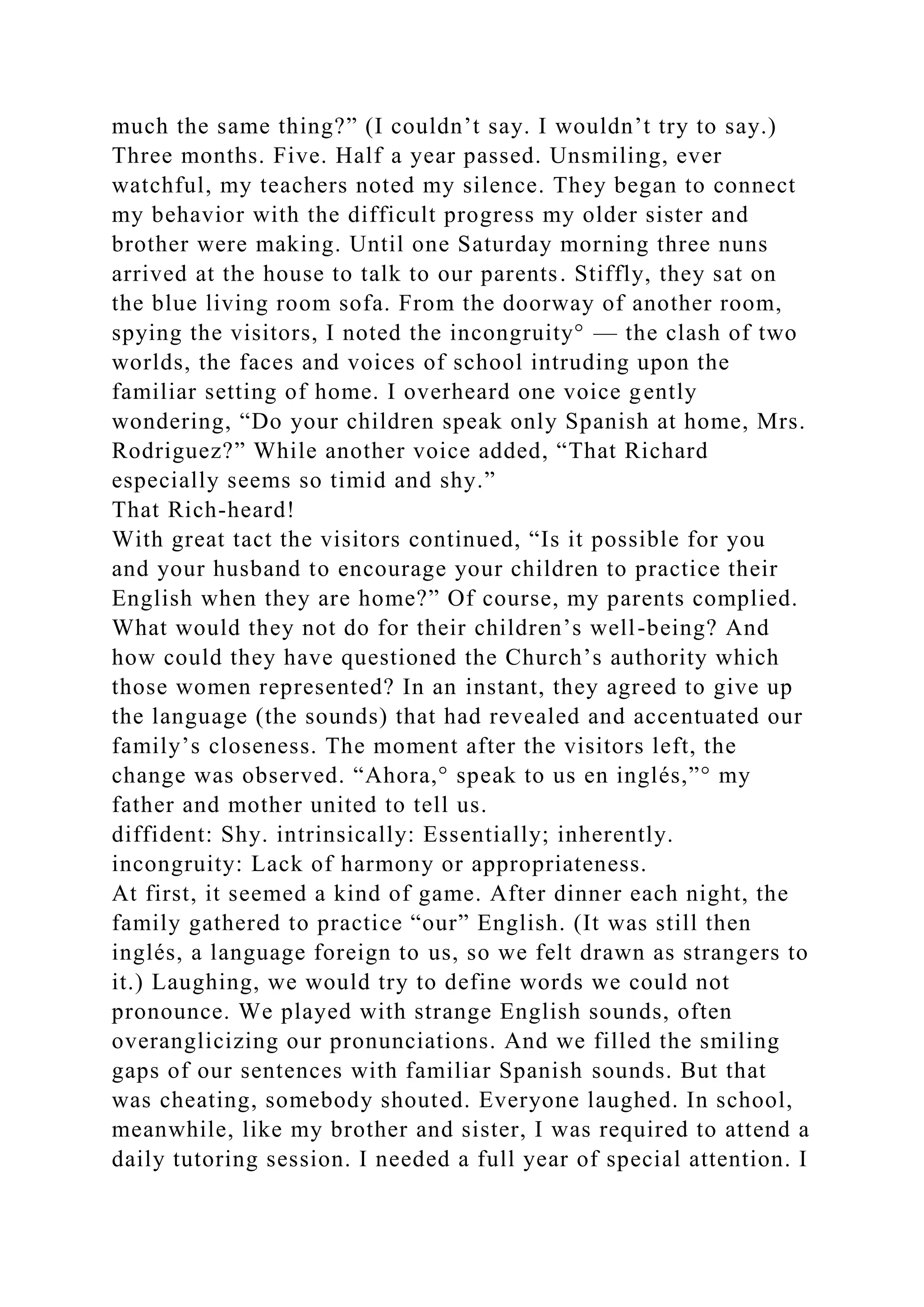 Richard RodriguezPublic and Private LanguagePhoto of writer, l.docx