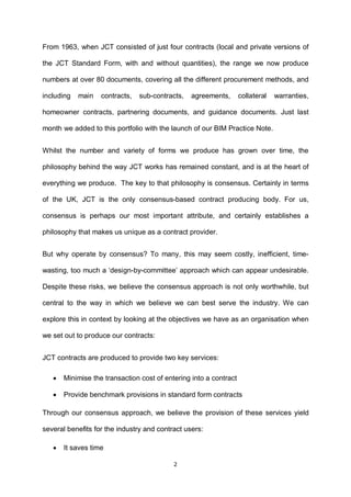 Talk on the Joint Contracts Tribunal and JCT 2016 Editions by Richard Saxon CBE | PDF ...