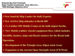 Richards bay port terminal business overview | PDF