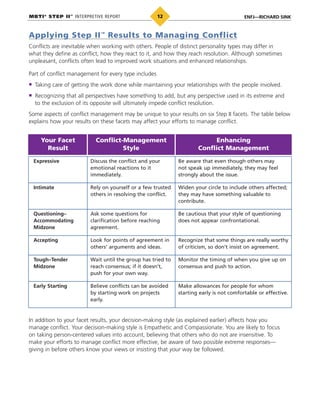My MBTI Personality Assessment | PDF