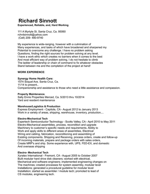 Richard sinnott.docx july 2014 | DOC