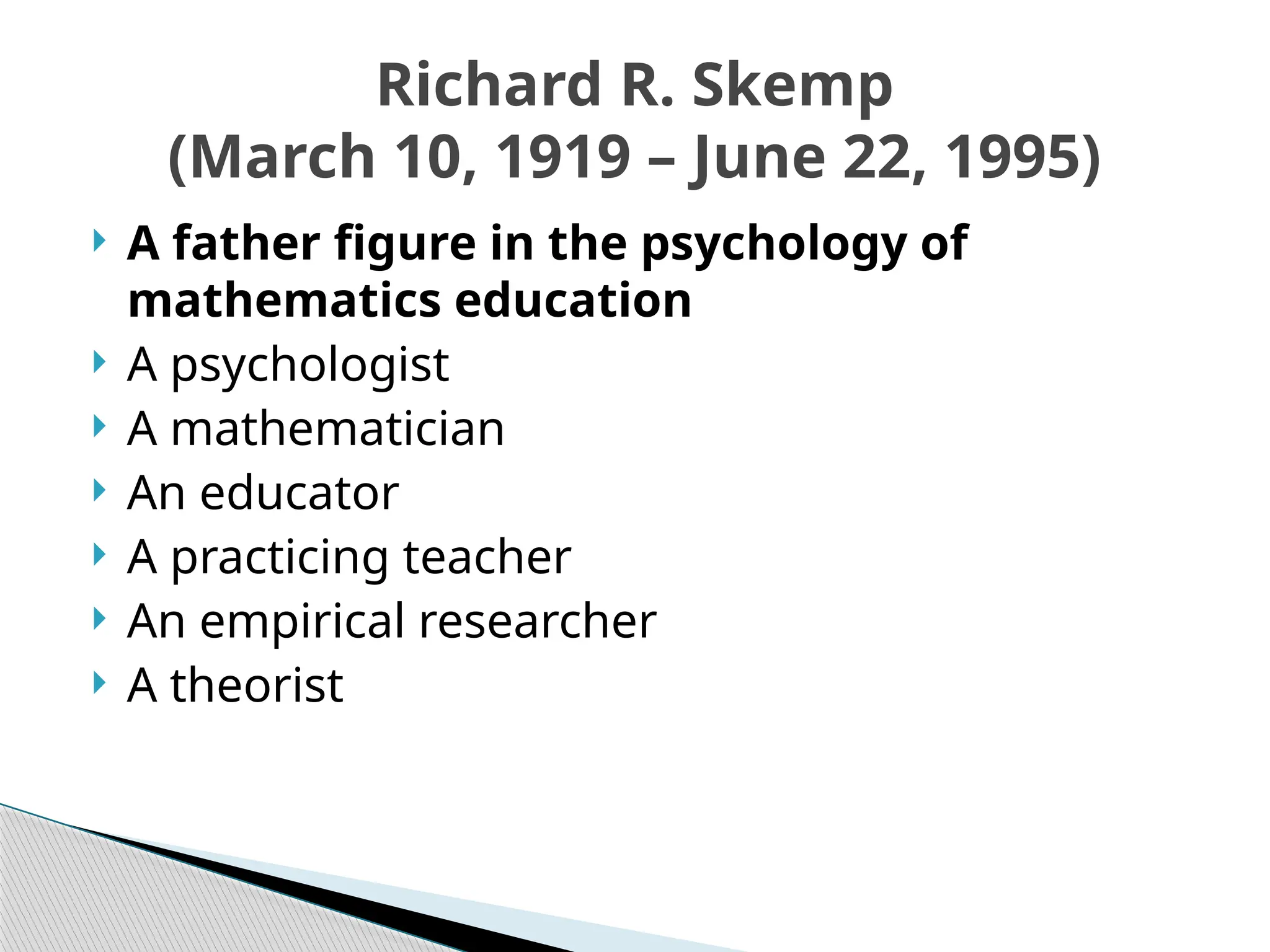 RICHARD SKEMP’S LEARNING THEORY IN MATHEMATICS.pptx