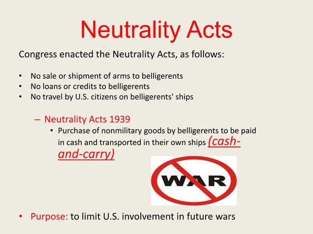 WWII: Neutrality & Lend Lease | PPTX