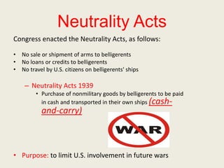 WWII: Neutrality & Lend Lease | PPTX