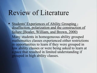 Richard vanstone ability group | PPT