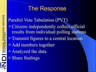 Richard Verifying Election Results (Ndi) | PPT