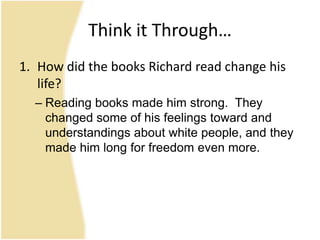 Richard wright and the library card | PPTX