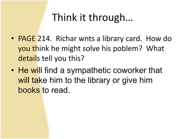 Richard wright and the library card | PPTX