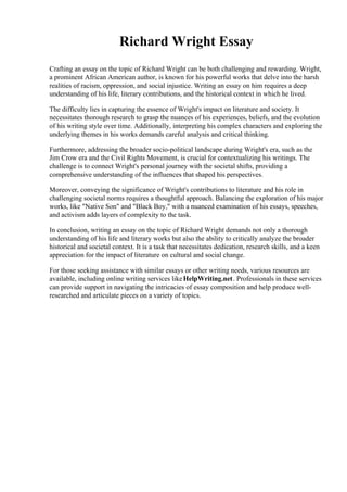 Richard Wright Essay.pdf