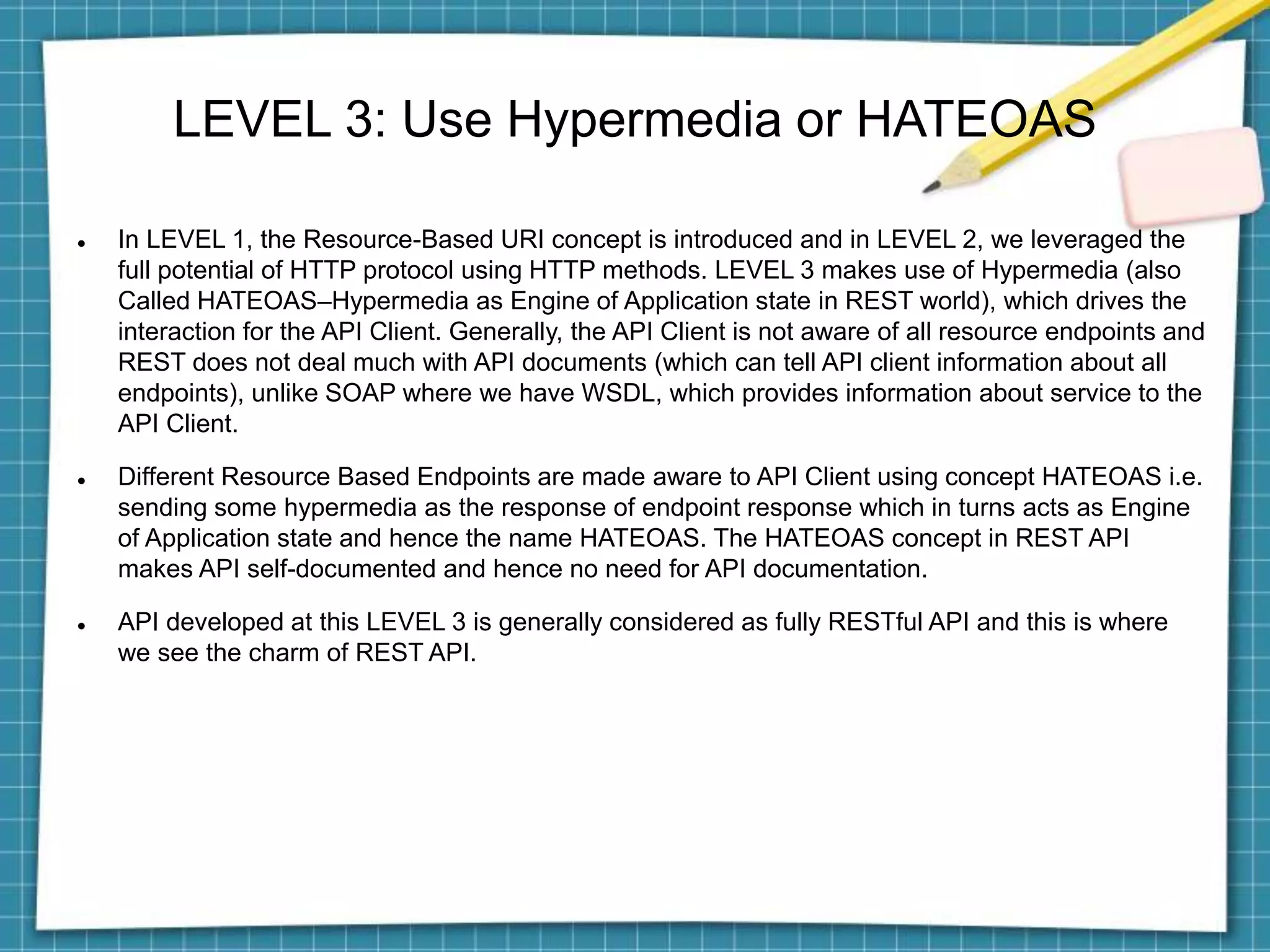 Richarson maturity model (HATEOAS) | PPT