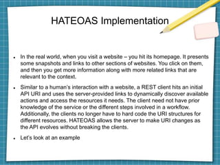 Richarson maturity model (HATEOAS) | PPT