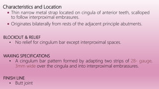 MANDIBULAR MAJOR CONNECTORS | PPTX