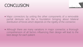 MANDIBULAR MAJOR CONNECTORS | PPTX