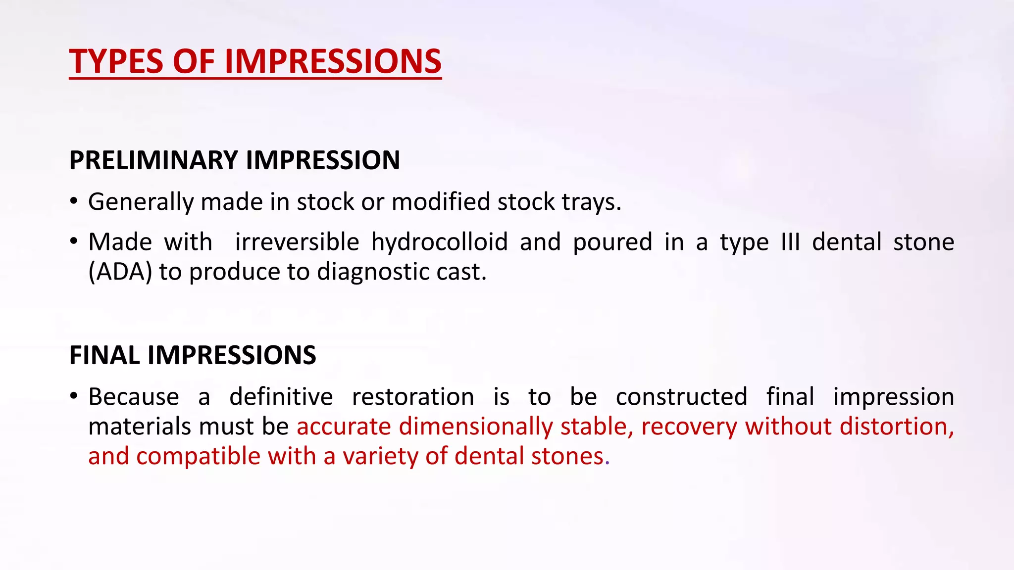 Impression Techniques in Fixed partial denture | PPTX