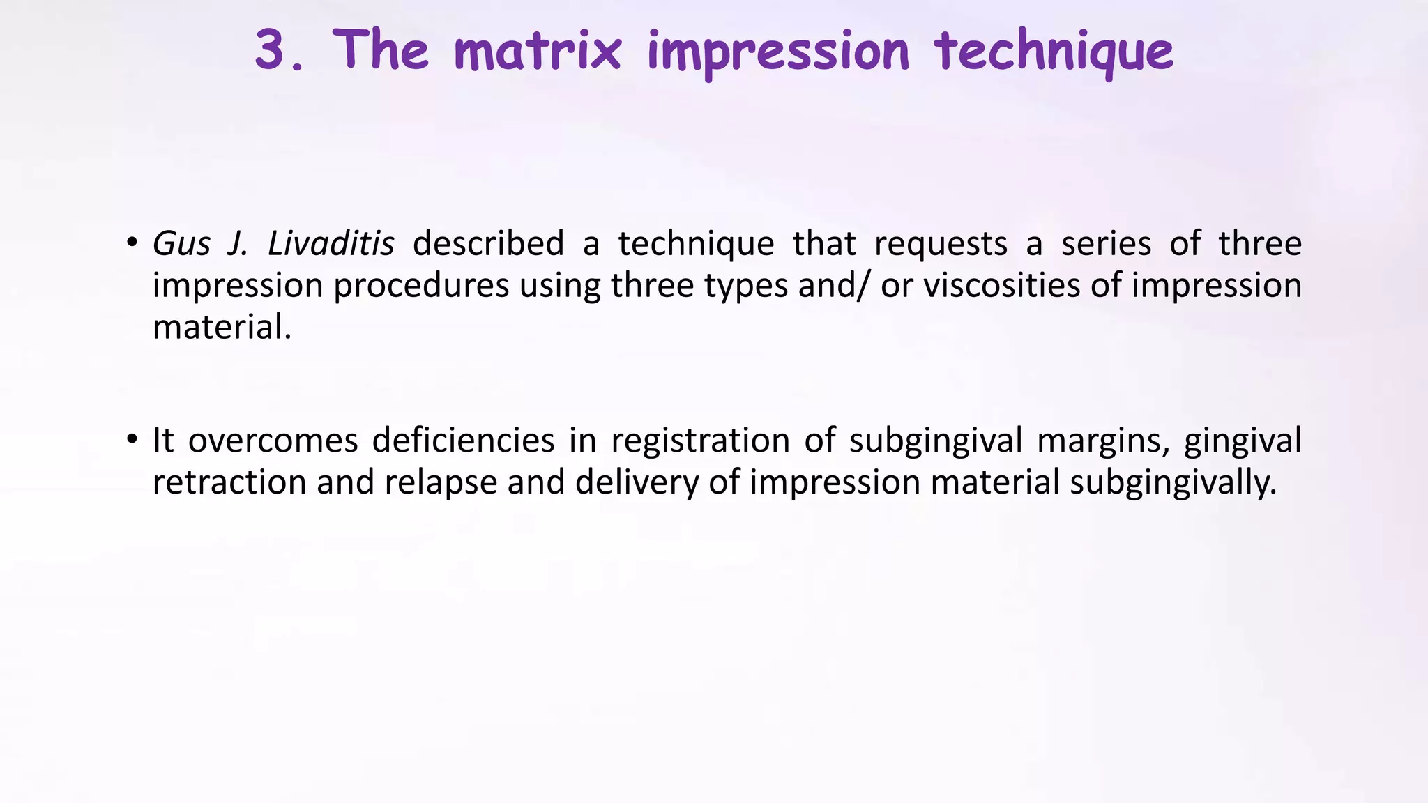 Impression Techniques in Fixed partial denture | PPTX
