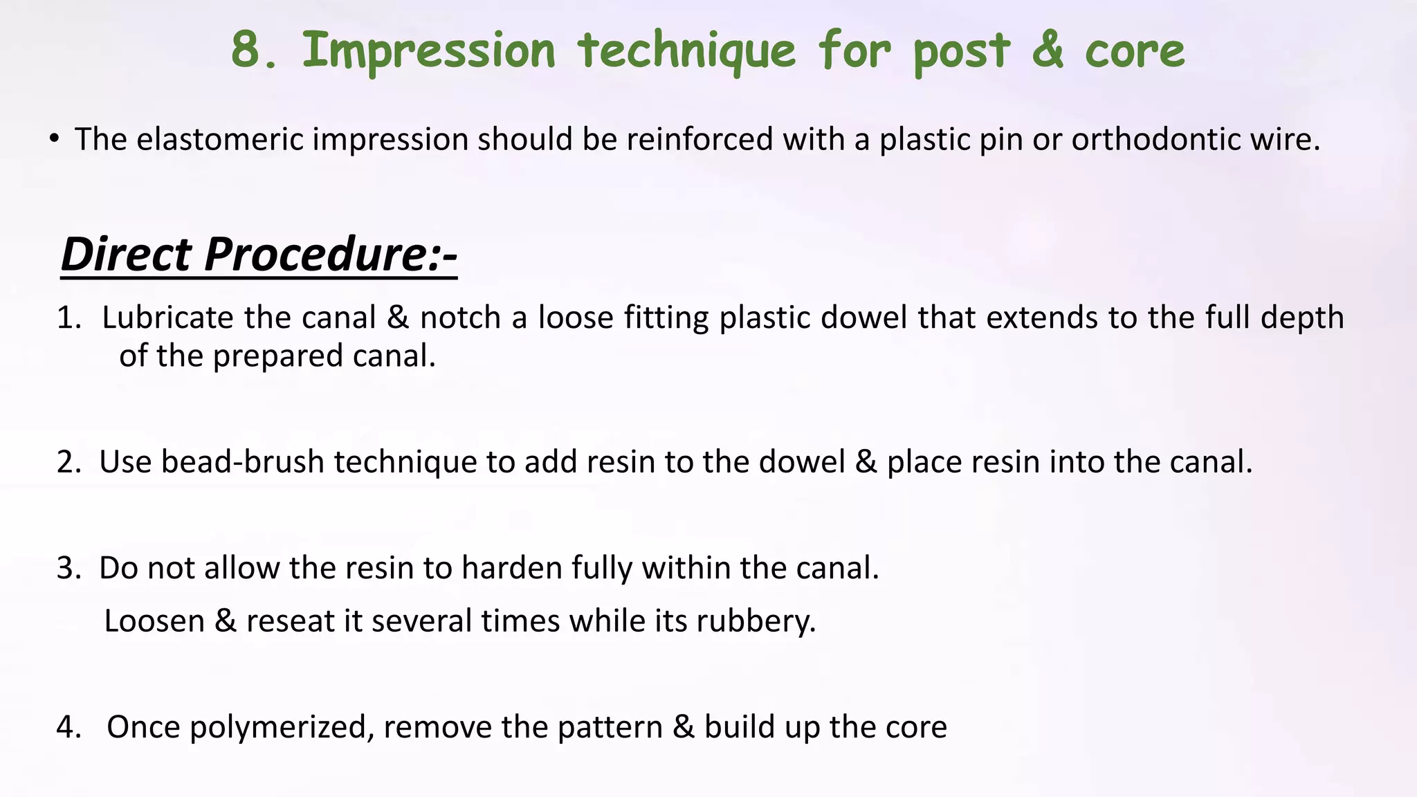 Impression Techniques in Fixed partial denture | PPTX