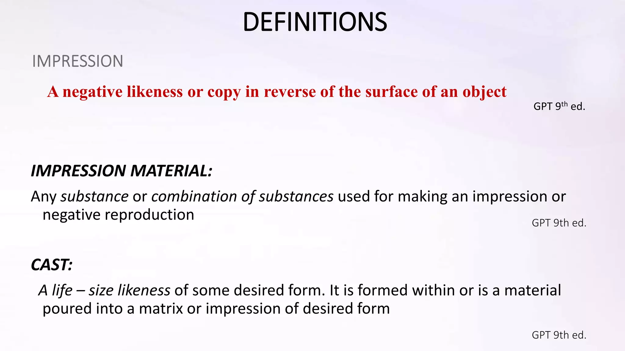 Impression Techniques in Fixed partial denture | PPTX
