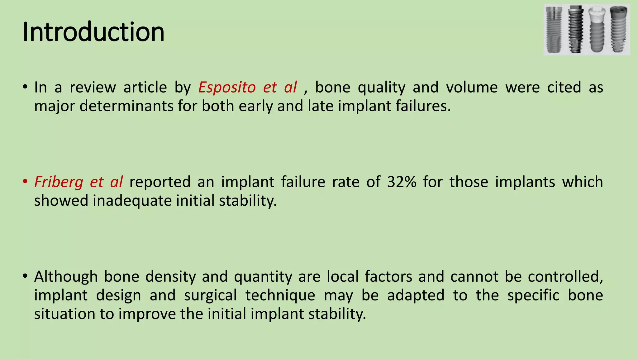 Dental Implant Designs | PPTX
