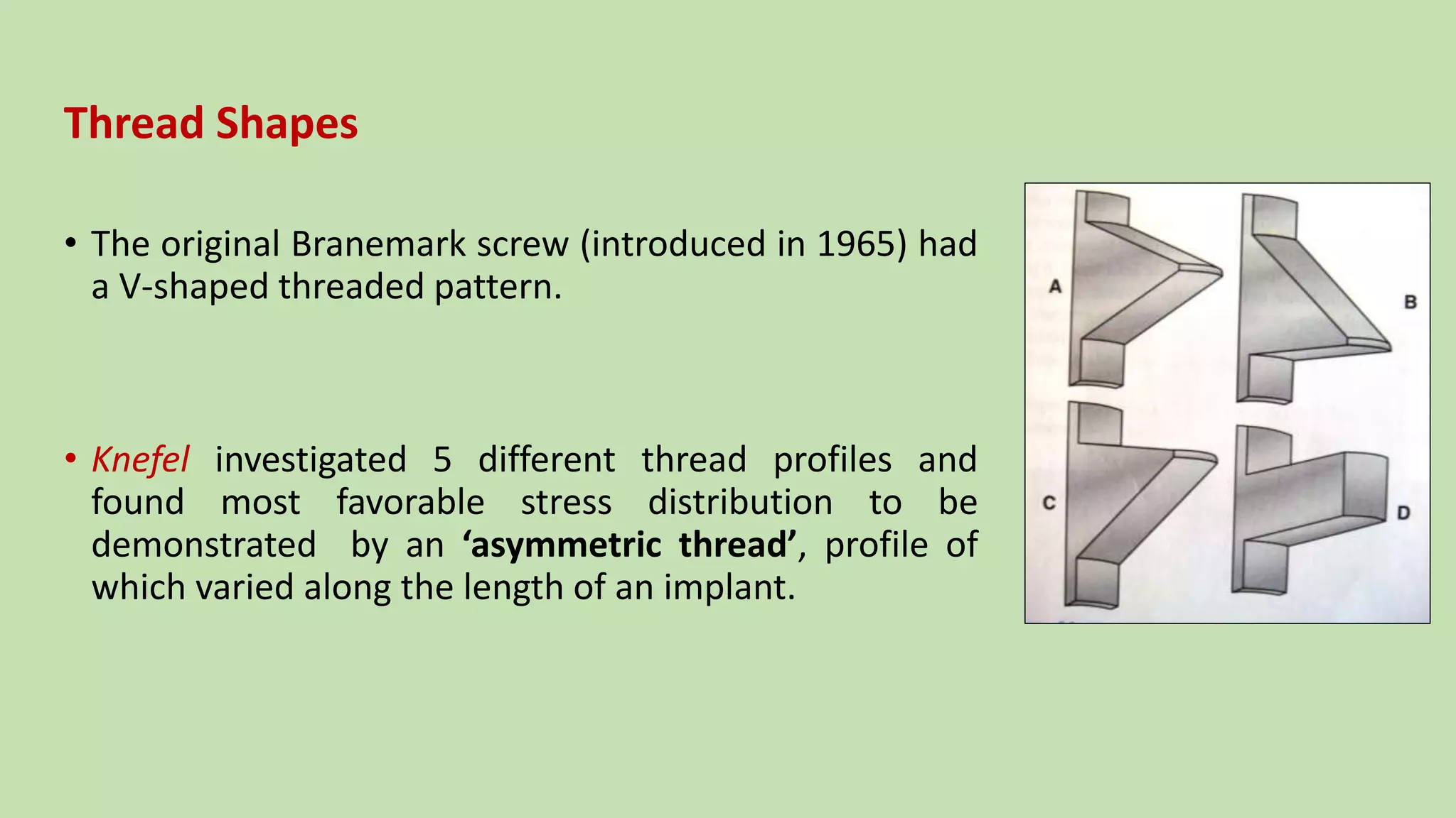 Dental Implant Designs | PPTX